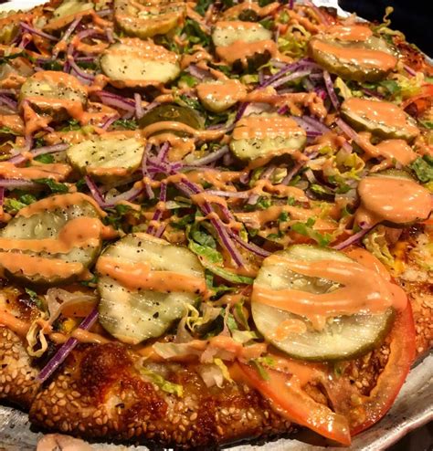 Food Picture Of The Week Cheeseburger Deluxe Pizza From Brix