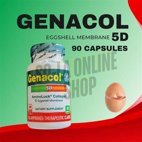 5d Genacol Eggshell Membrane Collagen 90 Capsules Lazada Ph