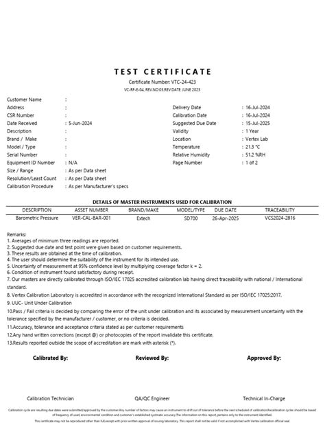 Sample Functional Verification Pdf Calibration Metrology