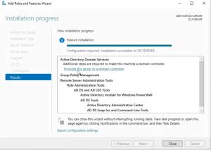 Setup Active Directory Domain Services For Businesses