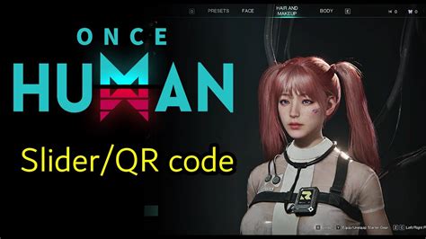 Once Human My Best Cute Female Character Creation With Qr Code And In Game Footage Ji Gamin 지가민
