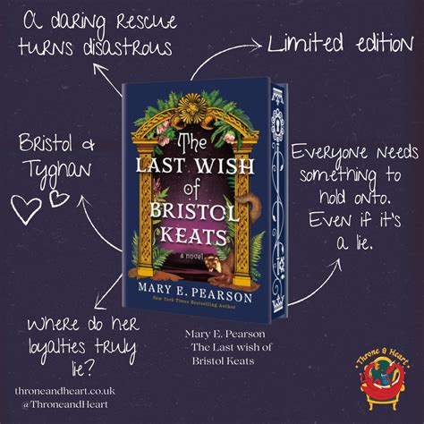 Last Wish Of Bristol Keats Mary E Pearson Exclusive Limited Editio