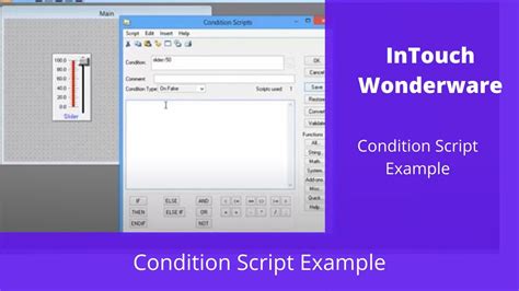 Intouch Scada Condition Script Tutorial For Beginners Youtube