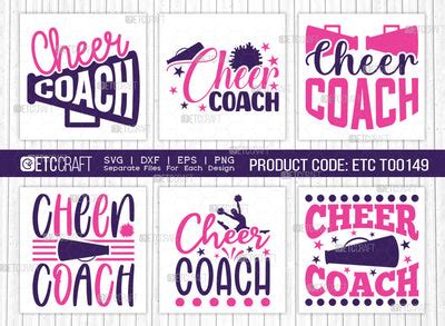 Cheer Coach Svg Bundle Cheerleading Svg Cheer Svg Cheer Life Svg