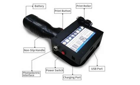 Inkjet Handheld Printer Capacity 300000 Characters Model Type Hs