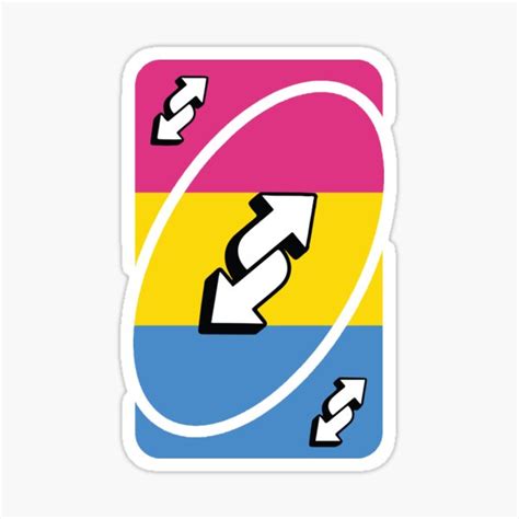 Pansexual Uno Reverse Sticker By Skeierleber4327 Redbubble
