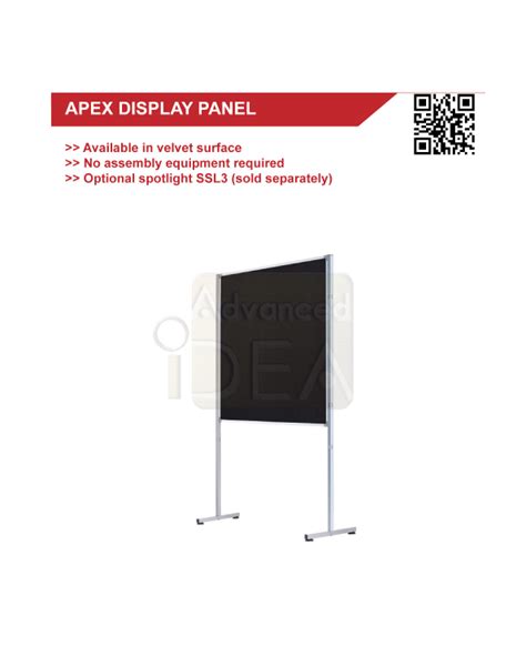 Apex Display Panel Black Wb Ppbl Advancedidea Online Furniture Store