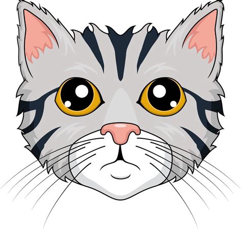 Cartoon Cat Head Mascot Design 21458251 Vector Art At Vecteezy