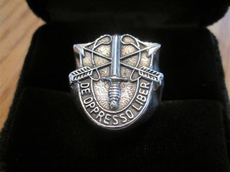 Vietnam Us Army Special Forces De Oppresso Liber Sterling Silver 925