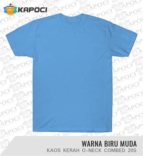 Detail Kaos Polos Depan Belakang Untuk Desain Biru Muda Koleksi Nomer 19