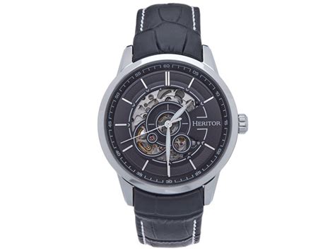 Heritor Davies Semi Skeleton Watch
