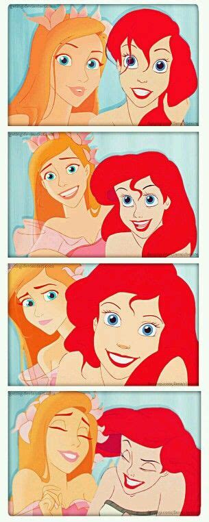 Giselle And Ariel ~ Being Friends Disney Crossover Disney Disney