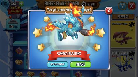 Dragon City Blue Fire Dragon