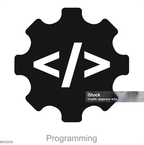 Programming And Code Icon Concept Stock Illustration Download Image