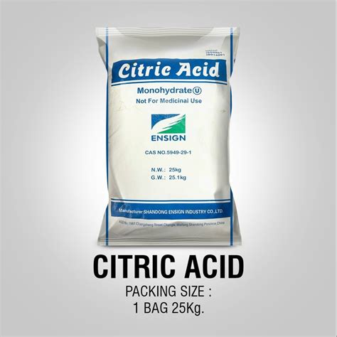 Citric Acid For Commercial Packaging Type Bag At ₹ 70kg In Kolkata