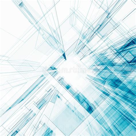 Abstract Architecture 3d Rendering Stock Illustration Illustration Of