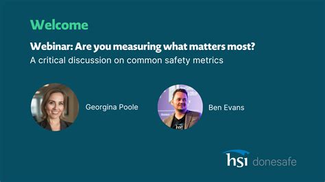 Are You Measuring The Metrics That Matter Hsi Donesafe