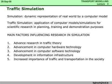 Ppt Transport Modelling Powerpoint Presentation Free Download Id5655736