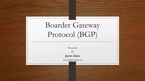 An Overview Of Border Gateway Protocol Bgp Pptx