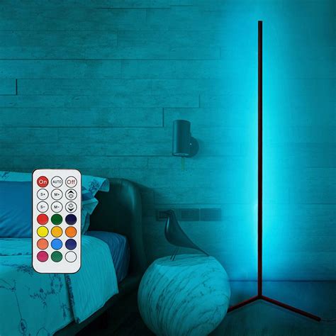 모던한 적외선 원격 모던 코너 플로어 램프 밝기 조절 Led 조명 북유럽 장식 거실용 홈 스탠딩 램프 Usbeuus 전원바닥 램프 Aliexpress