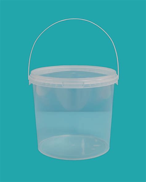 500ml Clear Bucket With T E Lid No Handle Metaplast