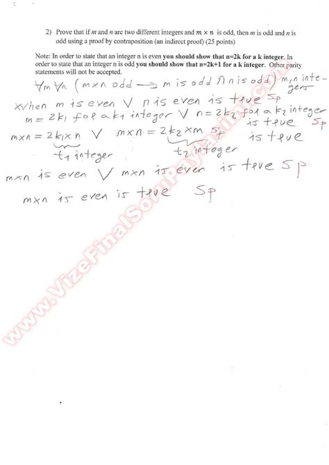 Discrete Mathematics Vize Questions Sayfa 2 Vize Ve Final Soruları Paylaşım Portalı Çözümlü