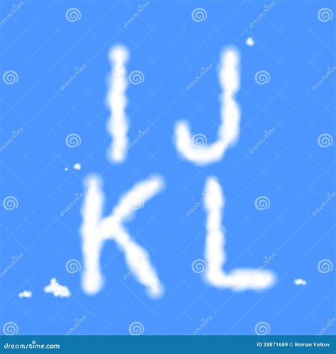 Cloud Letters Stock Vector Illustration Of Overcast 28871689