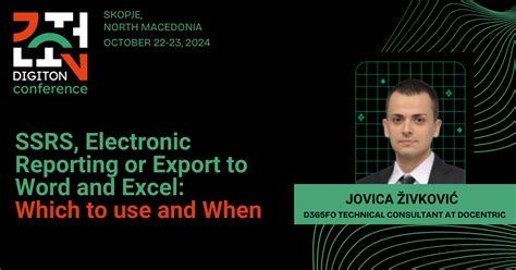 Ssrs Electronic Reporting Or Export To Word And Excel Which To Use And When