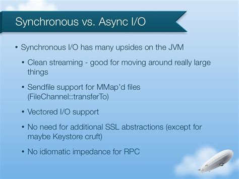 Synchronous Vs Async I O