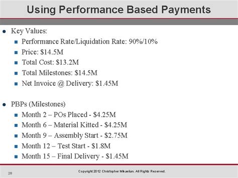 Progress Payments Vs Performance Based Payments On US