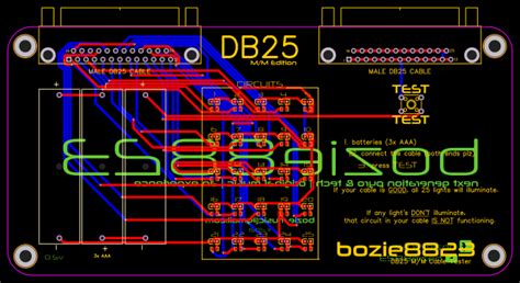 DB Cable Tester V Daniel EasyEDA Open Source Hardware Lab