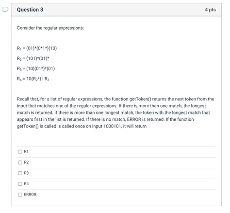 Solved Consider The Regular Expressions Chegg