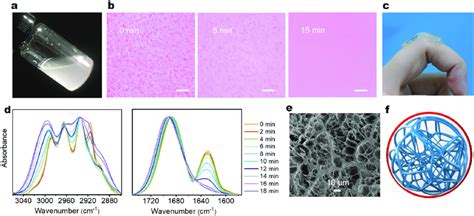 A A Photograph Of The Microphase Separated Precursor Solution B