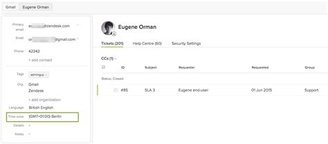 which time zone does zendesk use zendesk help