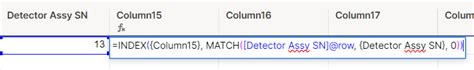can anyone help with using index and match to pull data across from