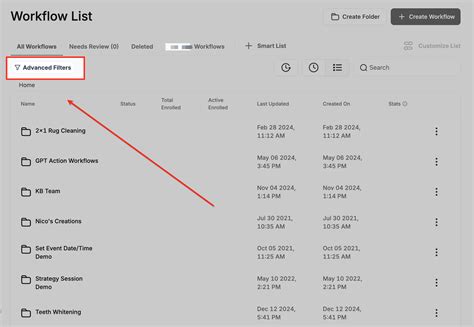 Workflows Advanced Filters And Smart List Highlevel Support Portal