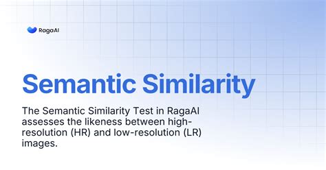 Semantic Similarity Ragaai