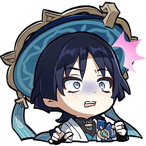 Scaramouche Wanderer Official Chibi Emoji Chibi Chibi Characters