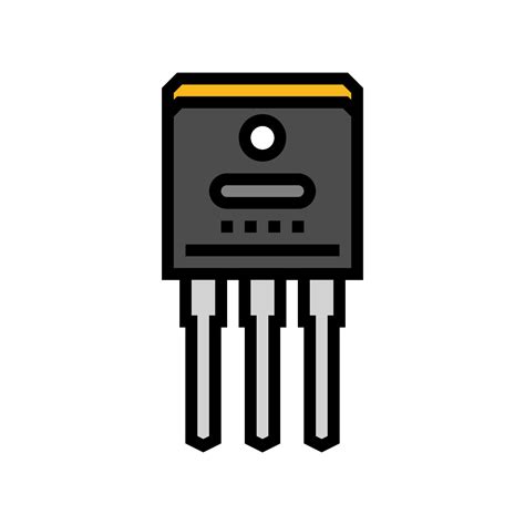 Transistor Electrical Engineer Color Icon Vector Illustration 26819712