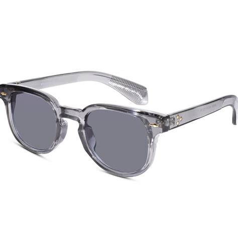 Grey Bold Rectangular Sunglasses For Men And Women Lenskandy