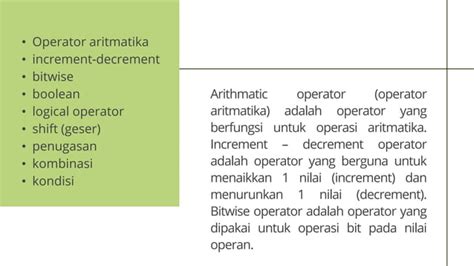 Tugas Presentasi Materi Operator Pada Java Ppt