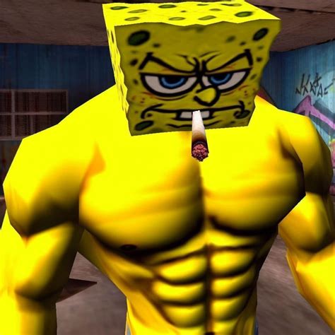 A Collection Of Buff Spongebob Smoking A Blunt In Gta San Andreas Images R Weirddalle