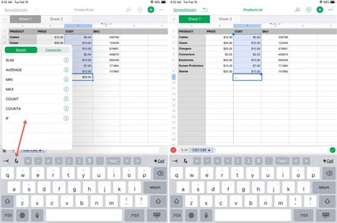 How To Use Common Functions And Formulas In Numbers On Mac And Ios