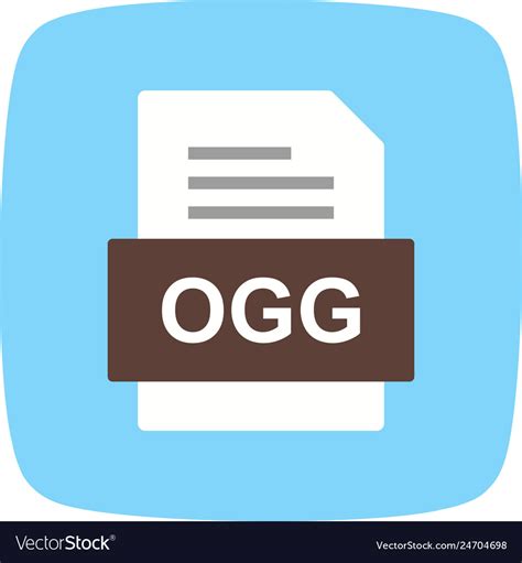 ogg file document icon royalty free vector image