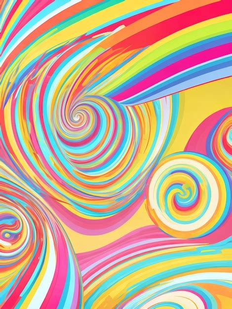Premium Ai Image Dynamic Swirl Abstract Background Pattern Colorful