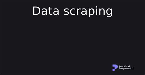 data scraping