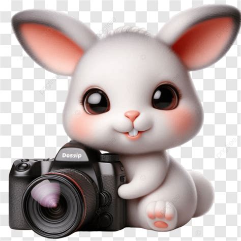 카메라를 들고 있는 매력적인 토끼 카메라를 들고 있는 매력적인 토끼 유쾌하고 사랑스러운 방식으로 즐거운 순간을 포착할 준비가
