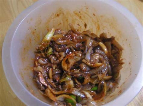 매콤한 오징어볶음 소면