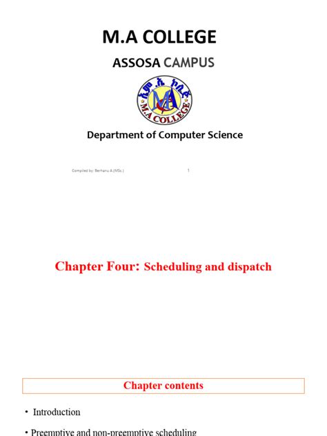 Operating System Chapter 4 Ma Pdf Scheduling Computing Process Computing
