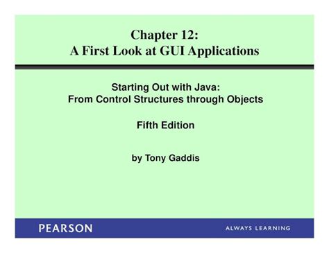 Pdf Chapter 12 A First Look At Gui Applications · Chapter 12 A